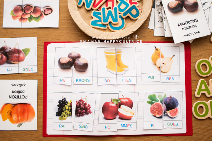 Puzzles de mots d'automne à imprimer PS, MS, GS - Milestory.fr Fiches d ...