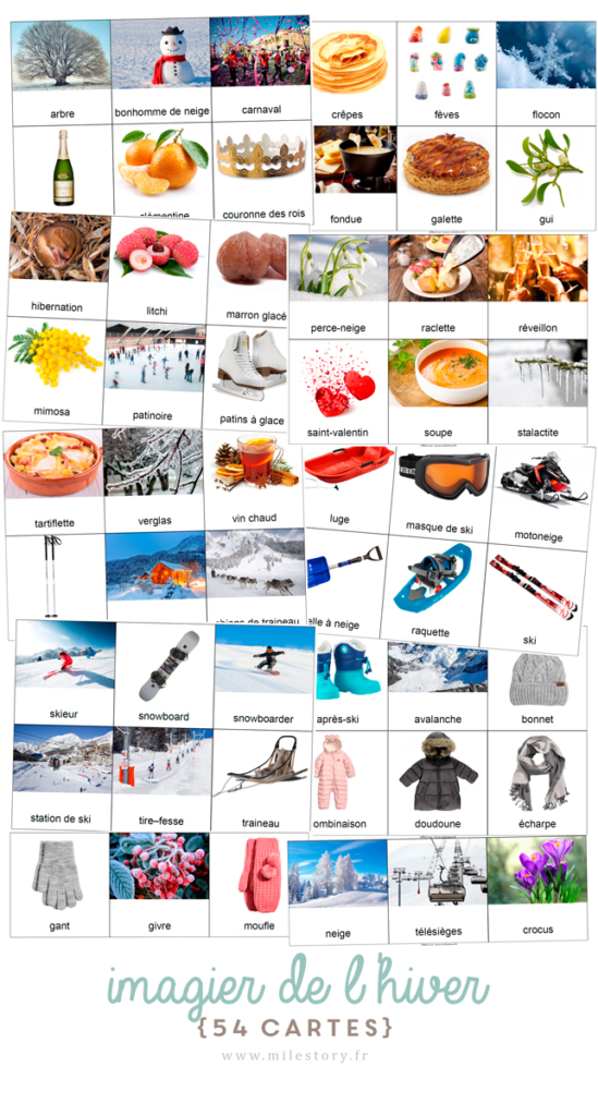 {IEF} Récap activités de l'hiver : imagier de l'hiver, livres, fiches à ...