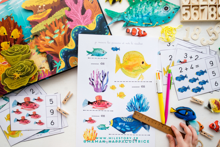 Activités thème poisson et mer en maternelle - Milestory