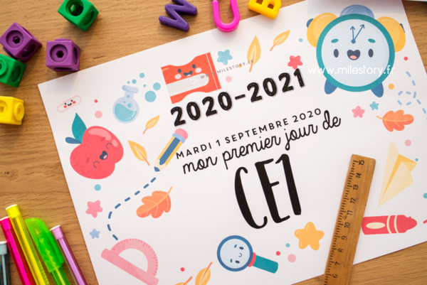 Photobooth affiches rentrée : mon premier jour d'école à imprimer ...