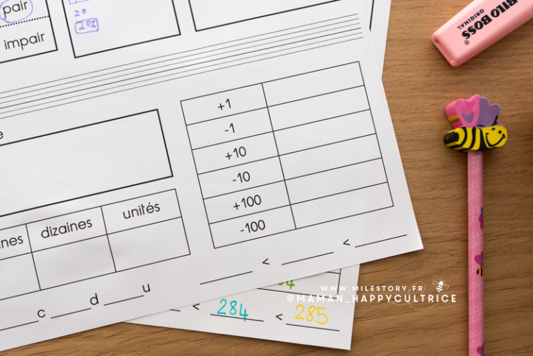 Exercice CE1 maths : rituel le nombre du jour à imprimer - Milestory.fr ...