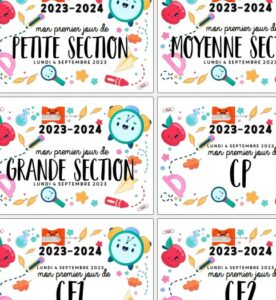 Affiches premier jour d'école rentrée 2023/2024 à imprimer : nounou ...