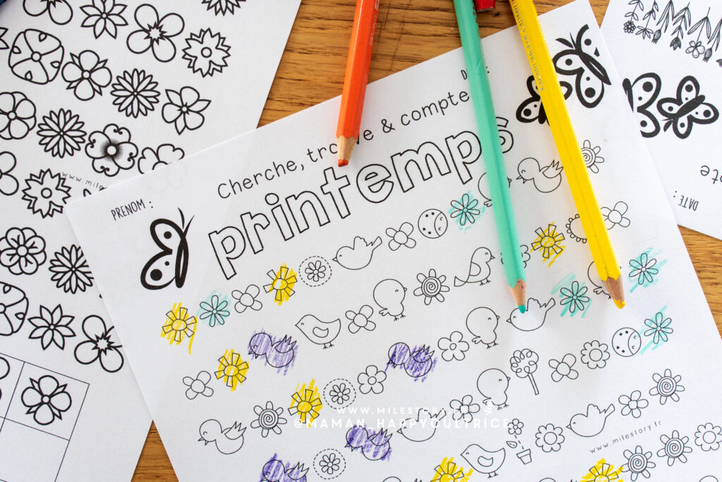 Activités Printemps Amusantes : Fiches de Cherche et Trouve à ...