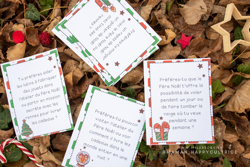 À télécharger : les 24 cartes « Tu préfères ? » spécial Noël ! {NEW ...