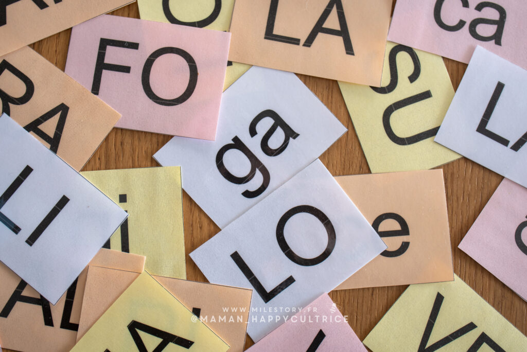 Jeu de lecture maternelle et CP : cartes de syllabes à imprimer (pdf ...
